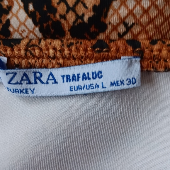 Zara | Dresses | Zara Snake Skin Pattern Dress | Poshmark